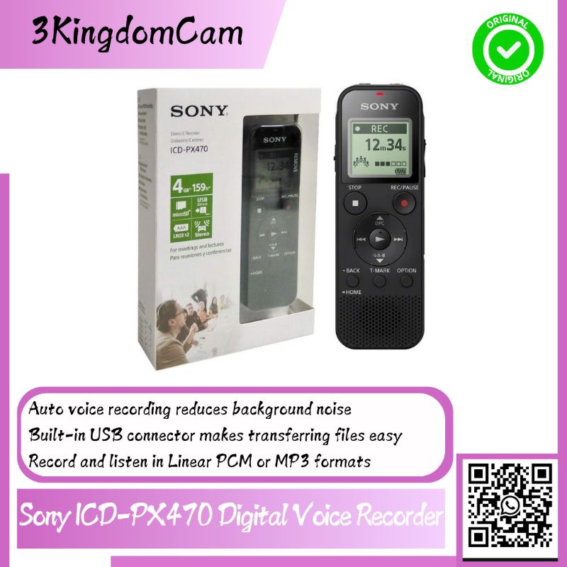 Jual Sony ICD-PX470 Digital Voice Recorder | Shopee Indonesia
