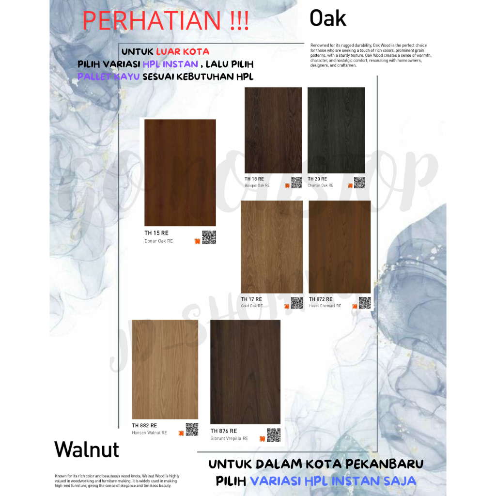 Jual (LUAR KOTA WAJIB PALLET KAYU) HPL TACO WOODGRAIN TEXTURED TH 17/15 ...