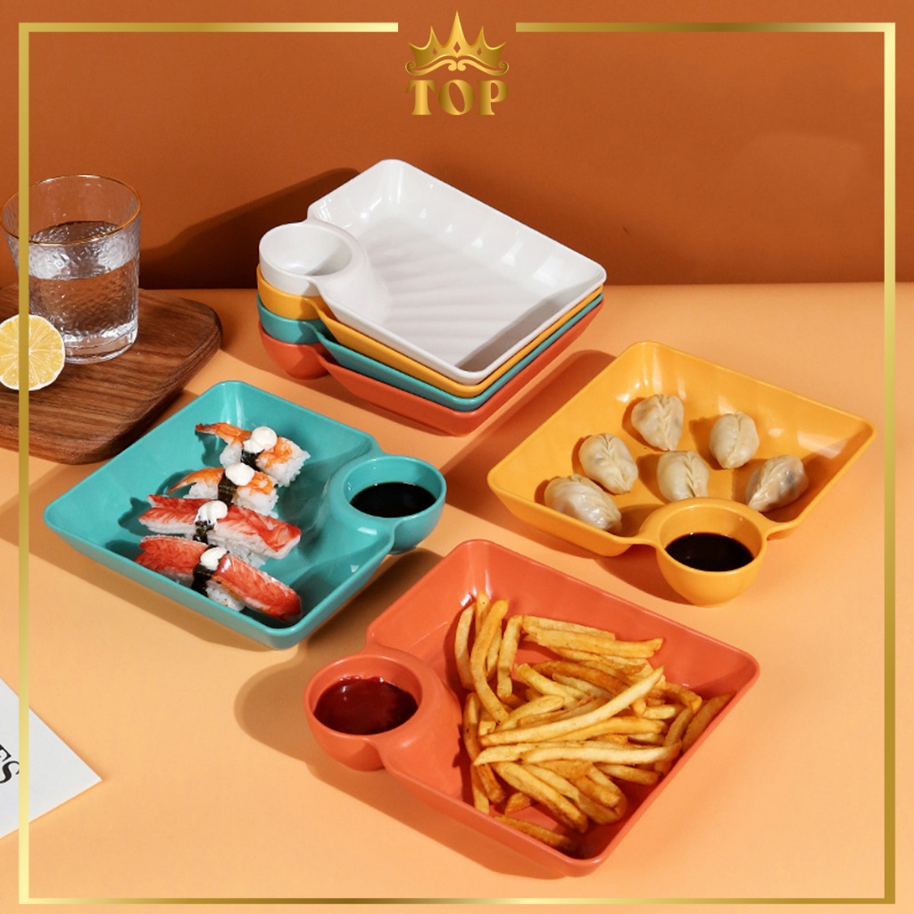 Jual Piring Makan Dengan Piring Cuka Piring Saji Piring Snack TOP1132 ...