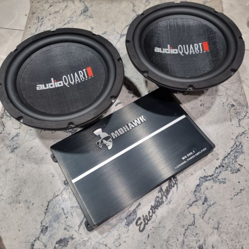Jual paket audio mobil power monoblock mohawk dan subwoofer audio Quart ...