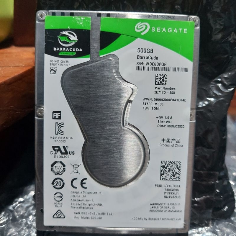 Jual HDD 500 GB 2,5 INCHI SEAGATE BARRACUDA BEKAS/SECOND | Shopee Indonesia