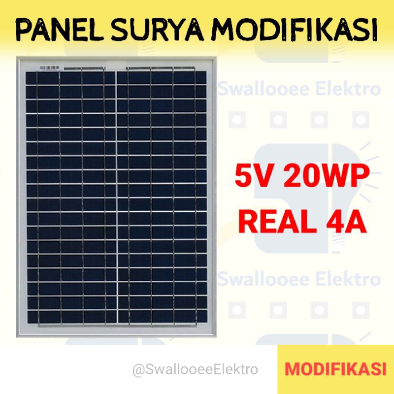 Jual Solar panel panel Surya 5V 30WP 6A- 20WP 4A - 10WP 2A 5V ...