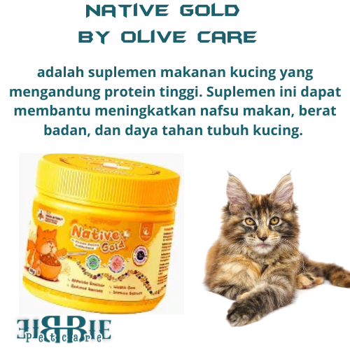 Jual Native Olive Care, Vitamin kucing, vitamin nafsu makan kucing ...