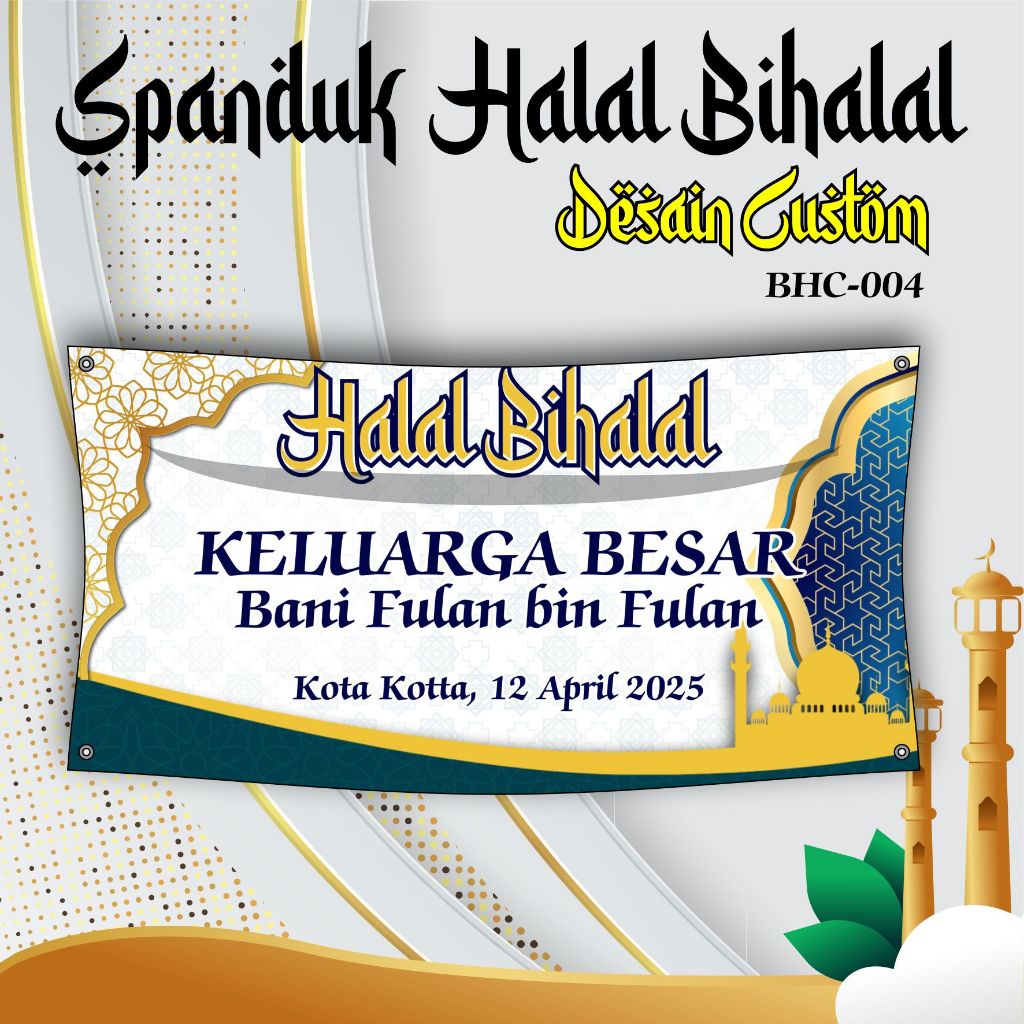 Jual Spanduk Banner Acara Pengajian Keluarga Halal Bihalal MMT Flexy ...