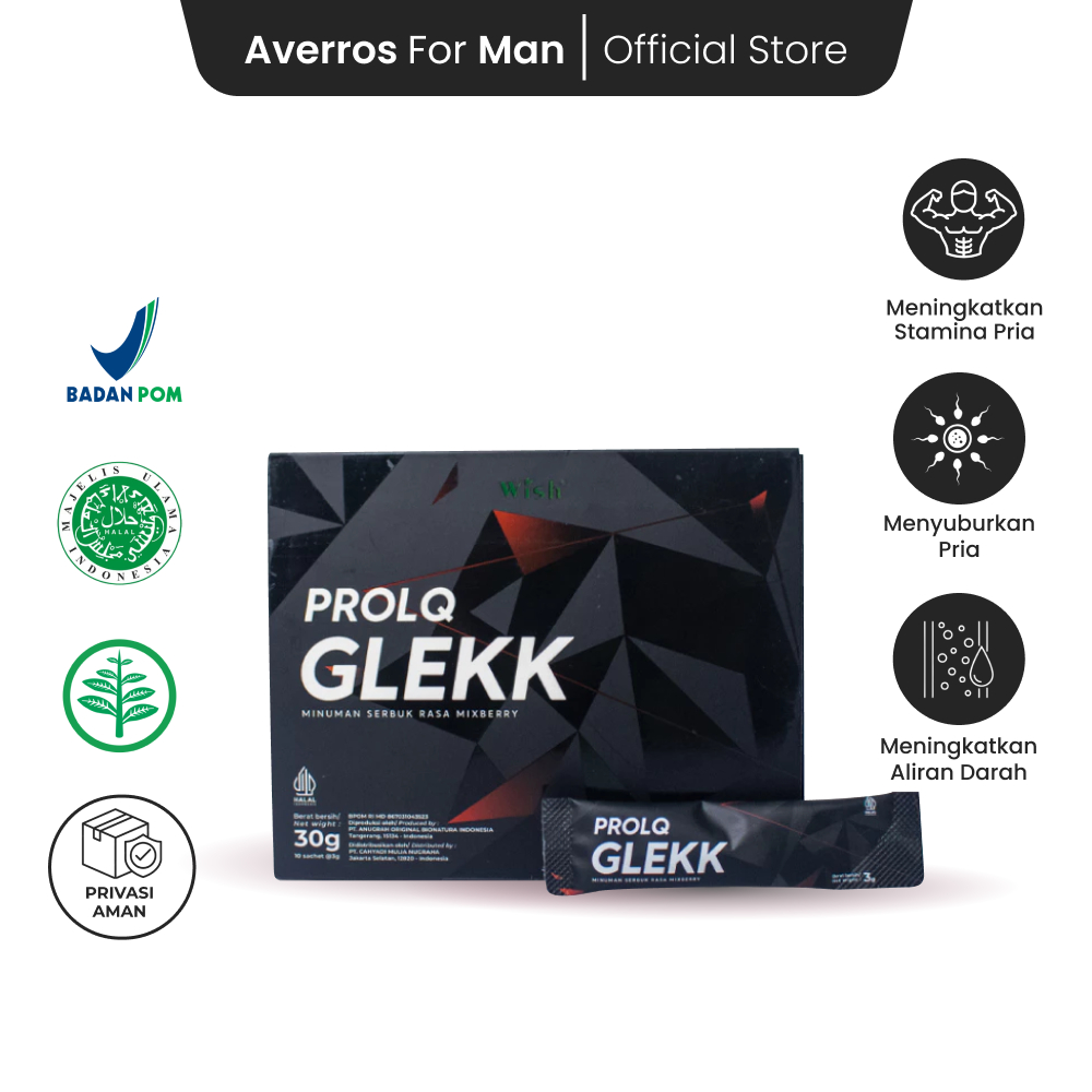 Jual PROLQ GLEKK - Minuman Herbal 1box isi 10 Sachet Menambah Performa ...