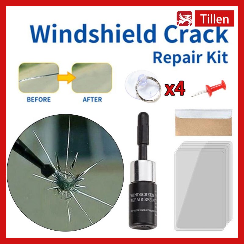 Jual Lem Kaca Retak Mobil / Windshield Crack Repair Kit Mobil / Car ...