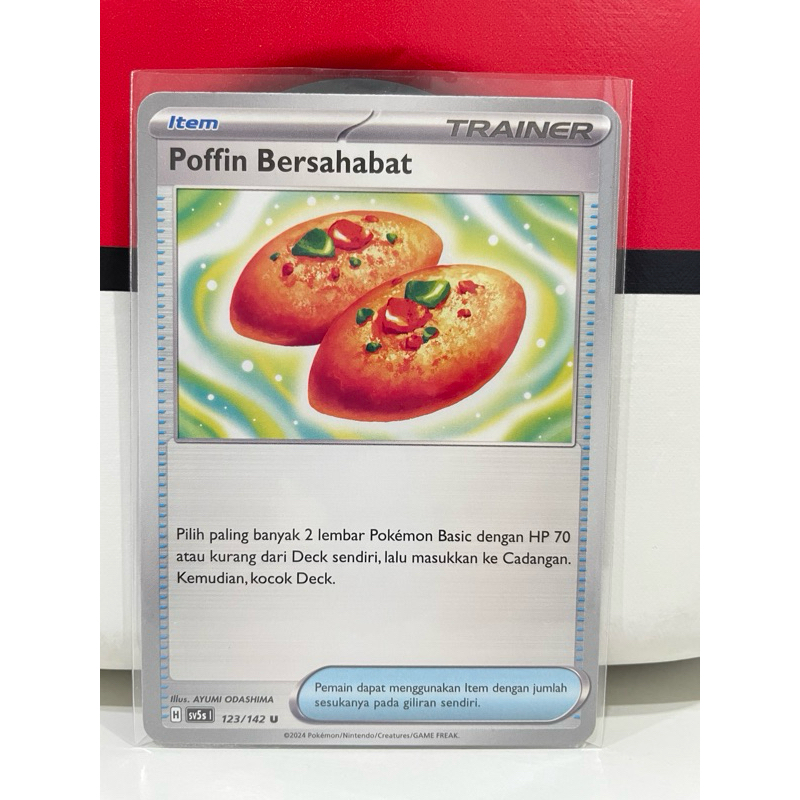 Jual Kartu Pokemon TCG Indonesia Poffin Bersahabat 123/142 Original ...