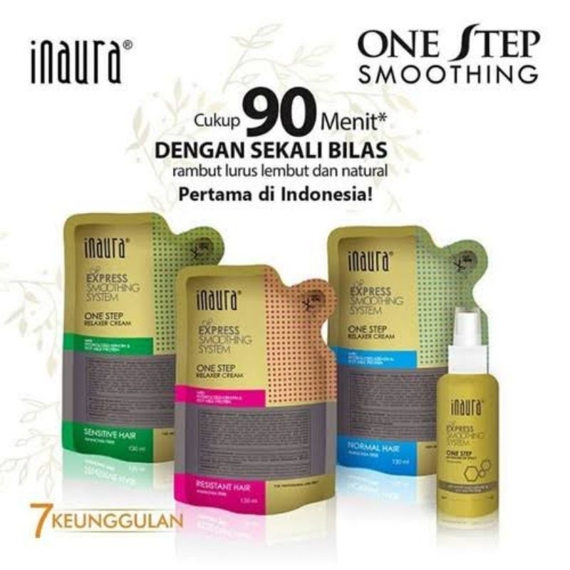 Jual Inaura Express Smoothing System One Step Relaxer Cream 130 ml ...