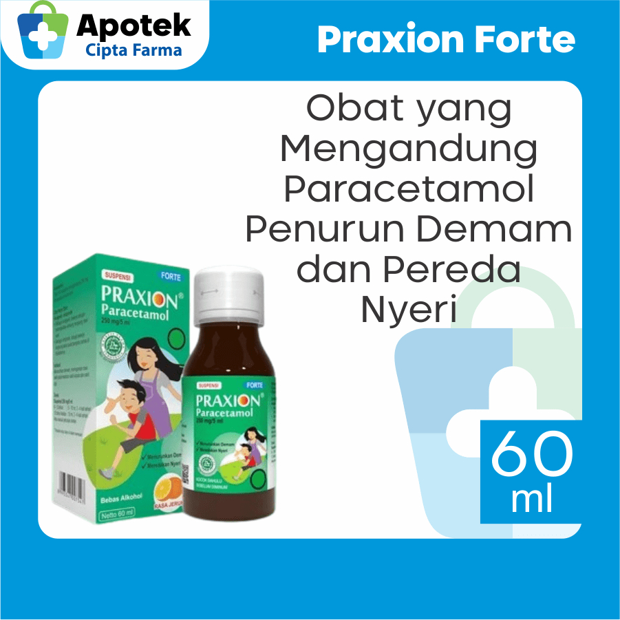 Jual Praxion Forte Suspensi Rasa Jeruk Paracetamol Parasetamol Obat ...