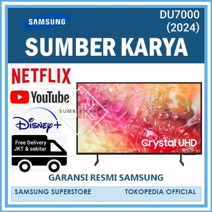 Jual 50DU7000 (2024) SAMSUNG Smart LED TV 50 inch 4K UHD UA50DU7000 HDR | Shopee Indonesia