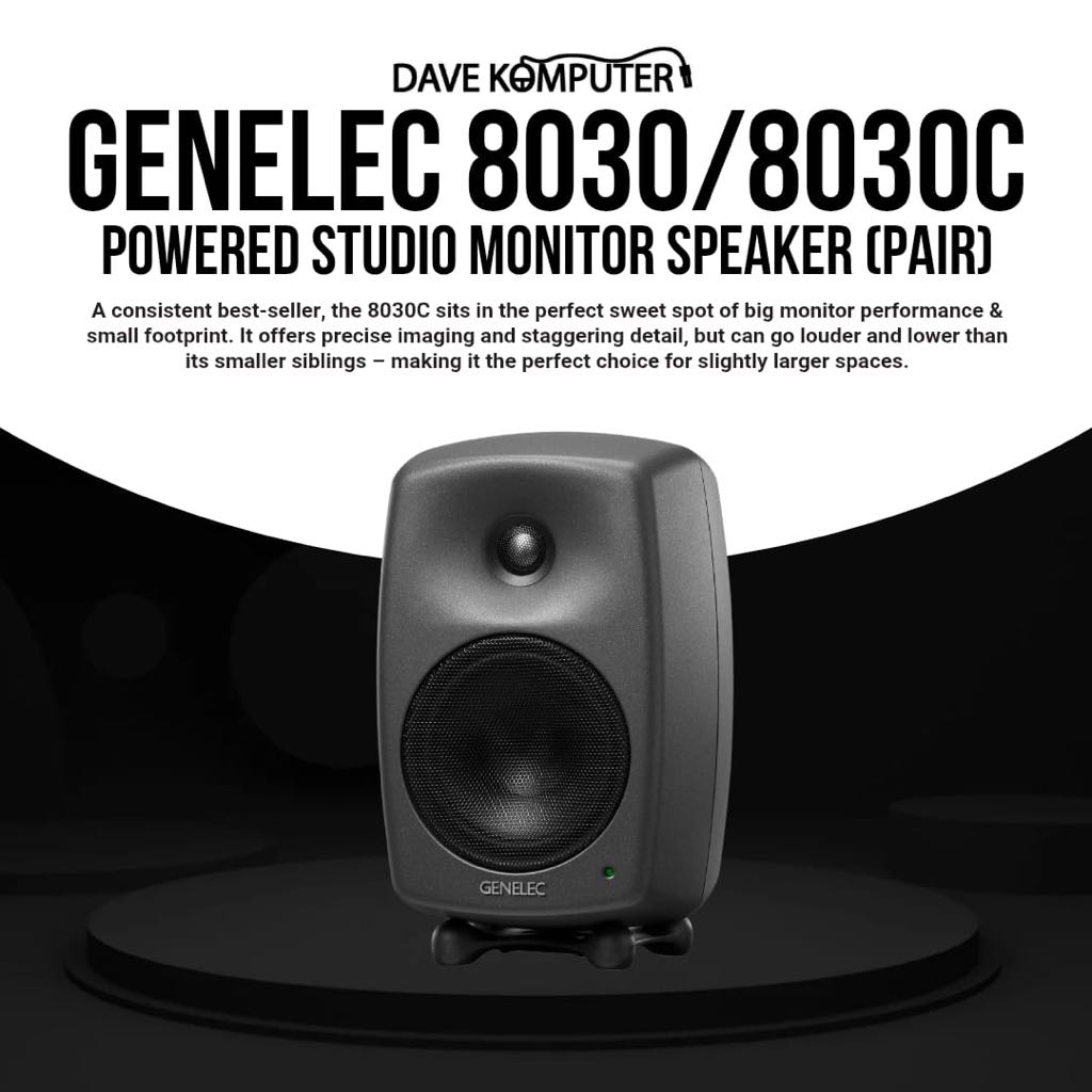 Jual Genelec 8030 / 8030C Powered Studio Monitor Speaker (Pair) | Shopee Indonesia