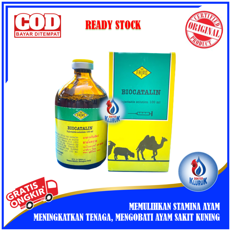 Jual Biocatalin 100ml Vitamin Suplemen Ayam Tarung / Burung Sehat ...