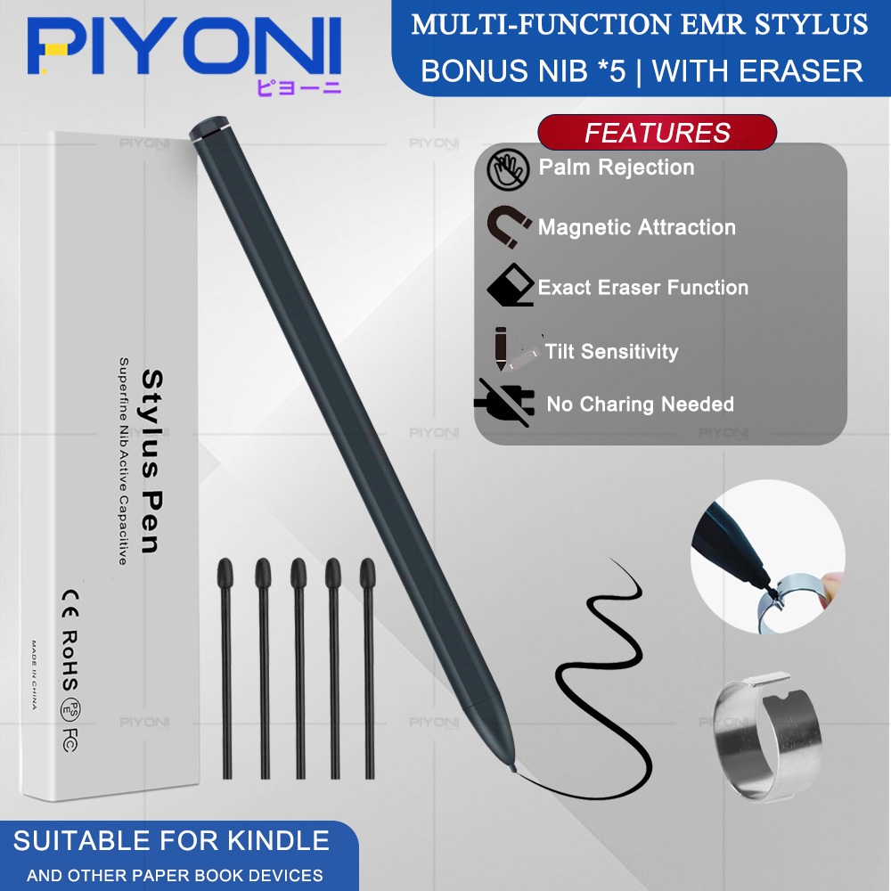 Jual Piyoni Magnetic EMR Stylus with Eraser for Remarkable 2 Pen/Remarkable 2 Tablet Pen ...