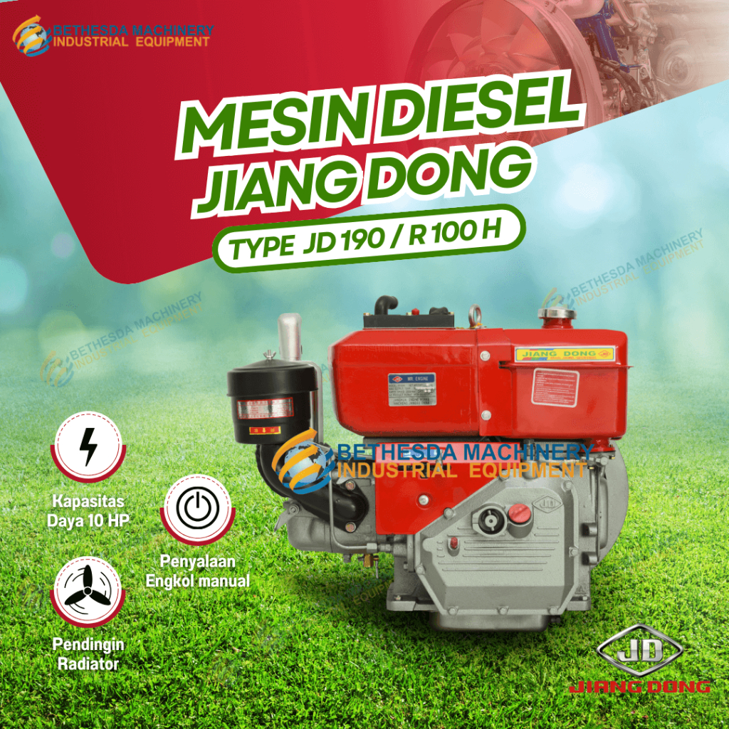 Jual JIANGDONG Diesel Engine JD 190 NL 10hp Mesin Penggerak 10 hp ...
