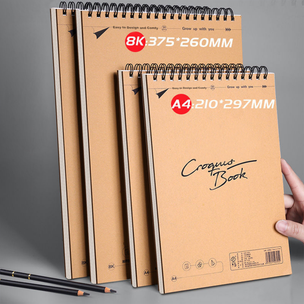 Jual AKUSA Sketchbook Buku Sketsa A4/8K Buku Gambar Sketsa Spiral ...