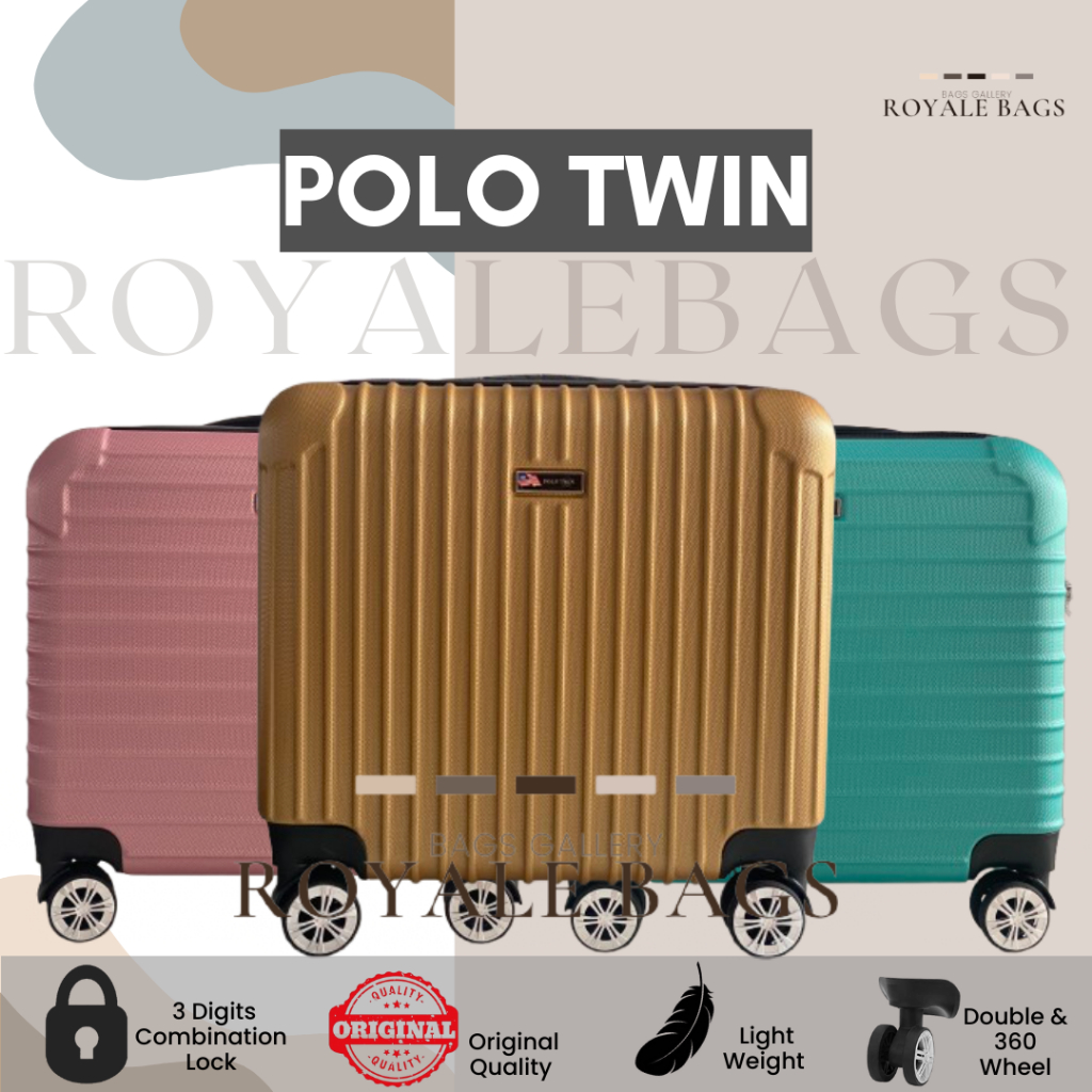 Jual Polo Twin Tas Koper Pilot 18 inch Cabin Size Original Resleting ...