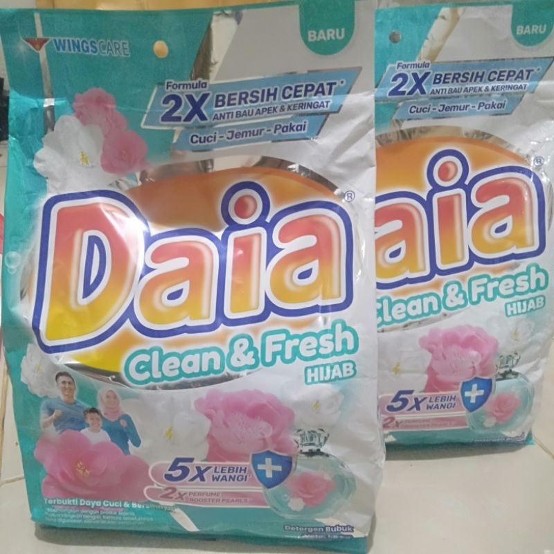 Jual DAIA DETERGEN BUBUK CLEAN & FRESH HIJAB 1.5 kg | Shopee Indonesia