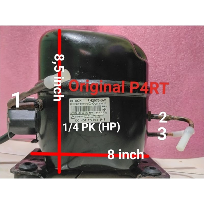 Jual Kompresor Kulkas Freezer 1/4 Kompresor kulkas freezer Kompresor ...