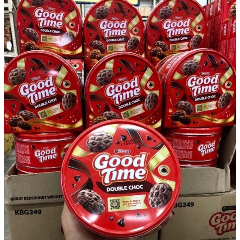 Jual Good Time Cookies Double Cho kaleng (144gr) | Shopee Indonesia
