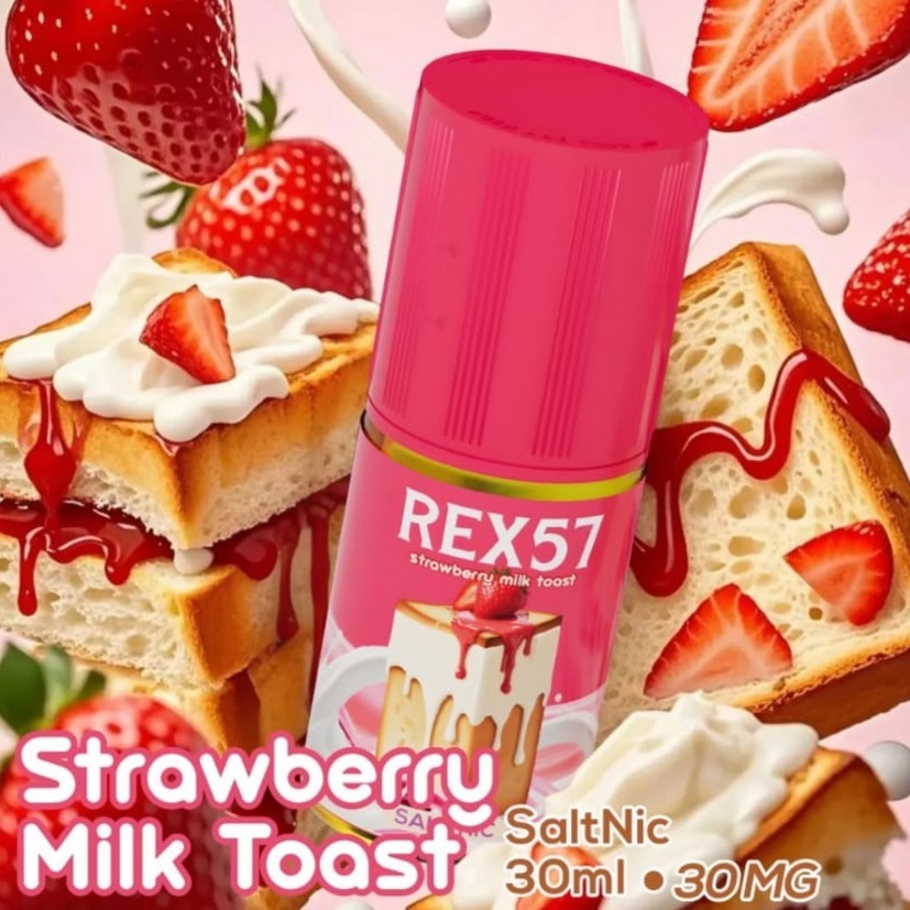 Jual Rex57 Strawberry Milk Toast Salt Nic 30ML by Hero57 x Vape Brand ...