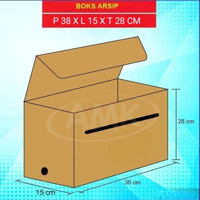 Jual Kardus Box Arsip/Box File (Ukuran 38 x 15 x 28 cm) | Shopee Indonesia