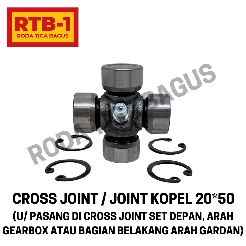 Jual Cross Joint / Joint Kopel 20x50 - motor roda tiga Kaisar, Viar ...