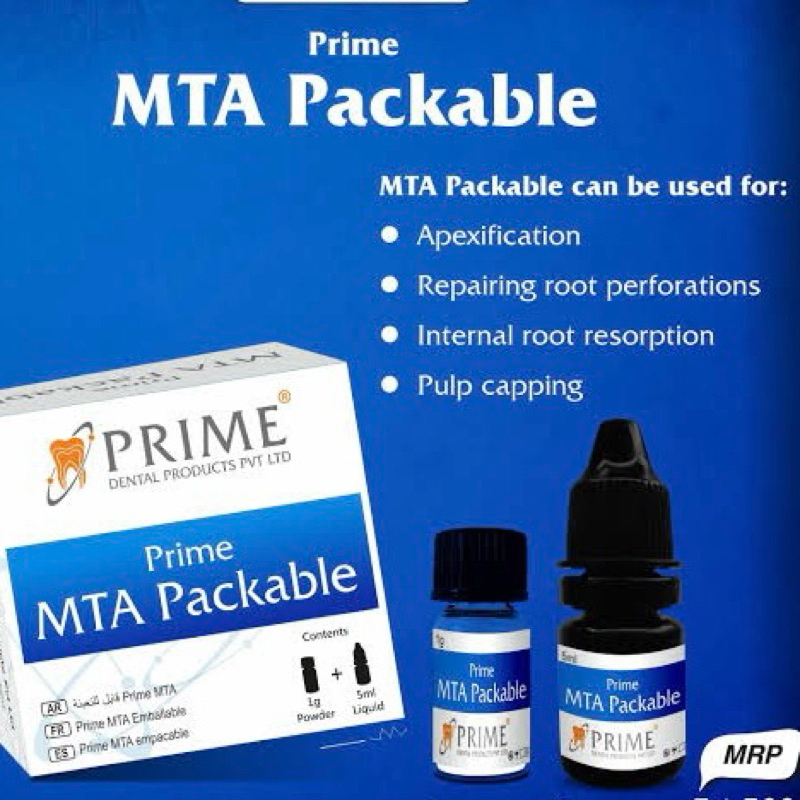 Jual Dental MTA mineral trioxide prime MTA packable 1 gram 5ml liquid ...