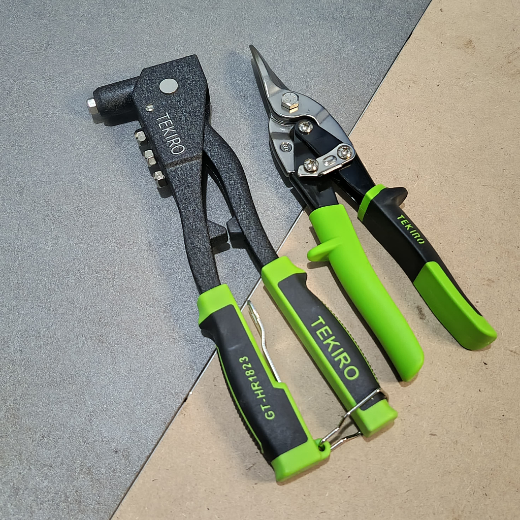Jual Paket Set TEKIRO (2pcs) Tang Rivet /Gunting Baja Ringan | Shopee ...