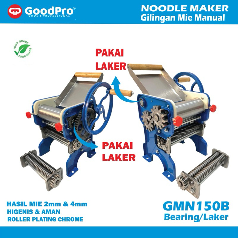 Jual Gilingan Mie Manual + LAKER / BEARING Mesin Cetak Mie Cireng Pangsit Molen Penggiling Mie ...