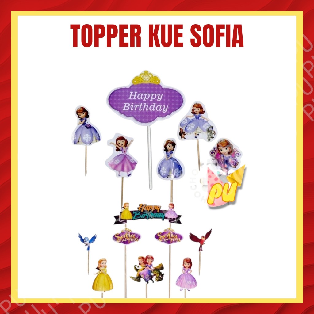 Jual Topper SOFIA / Topper Kue Sofia The First | Shopee Indonesia