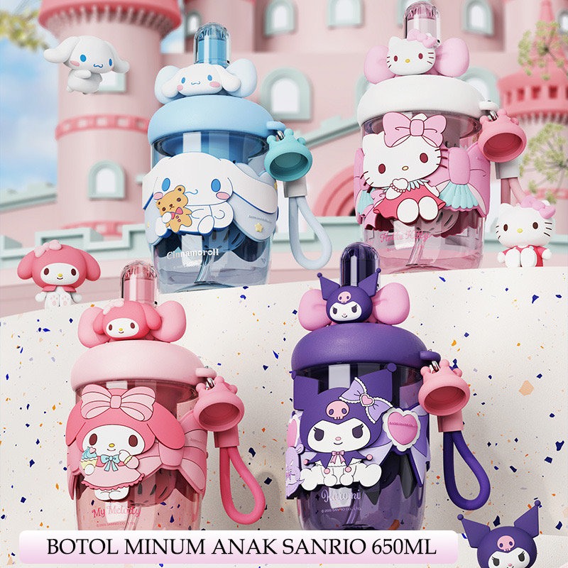 Jual ORIGINAL SANRIO LICENSE Botol Minum Tritan 650mL Karakter Sanrio Cinnamorol My Melody ...
