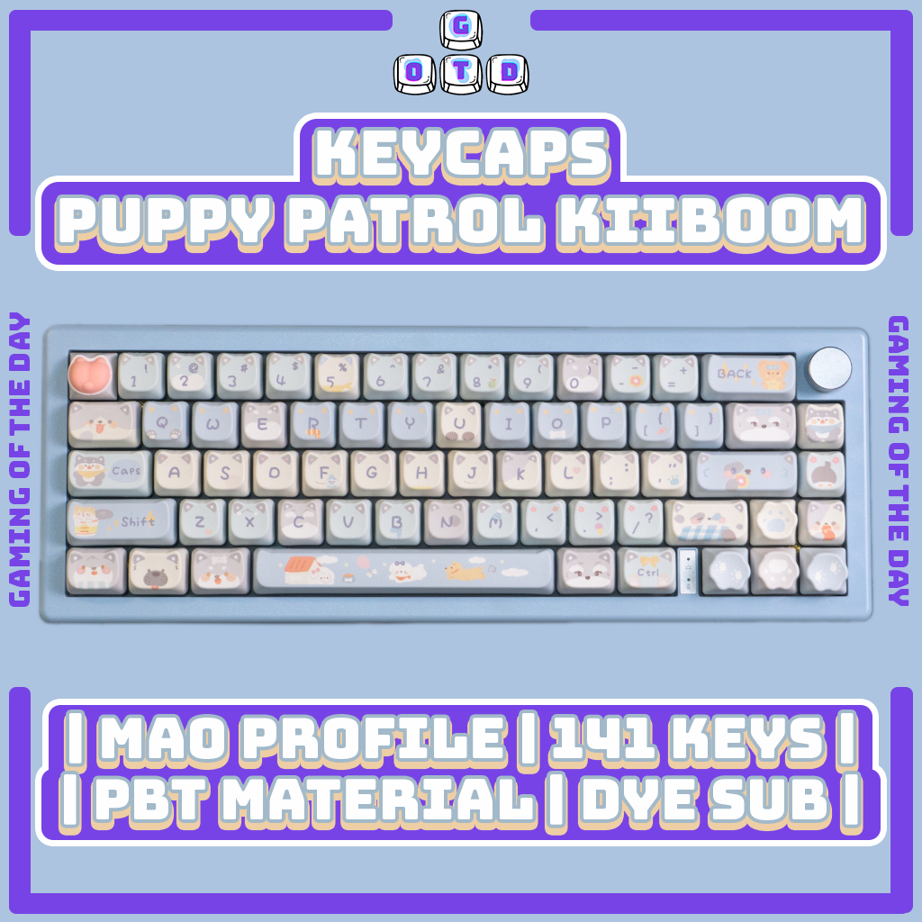 Jual KIIBOOM x Maorbeng Puppy Patrol Woofwoof Squad MAO Profile PBT Dye ...