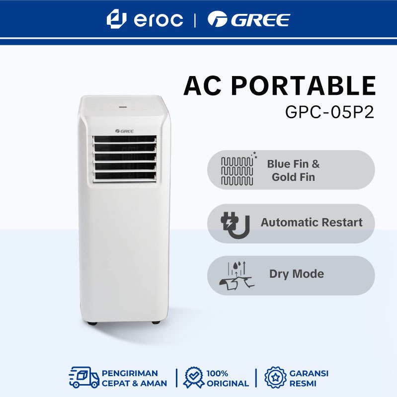Jual GREE AC Portable 0,5 PK - Air Purifier - Multiplen Speeds - Warna ...