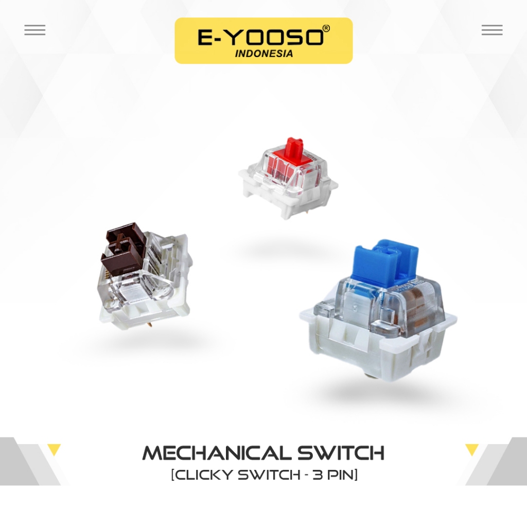 Jual Switch Keyboard Mechanical Gaming 3pin 5pin - |Red Swicth|Blue ...