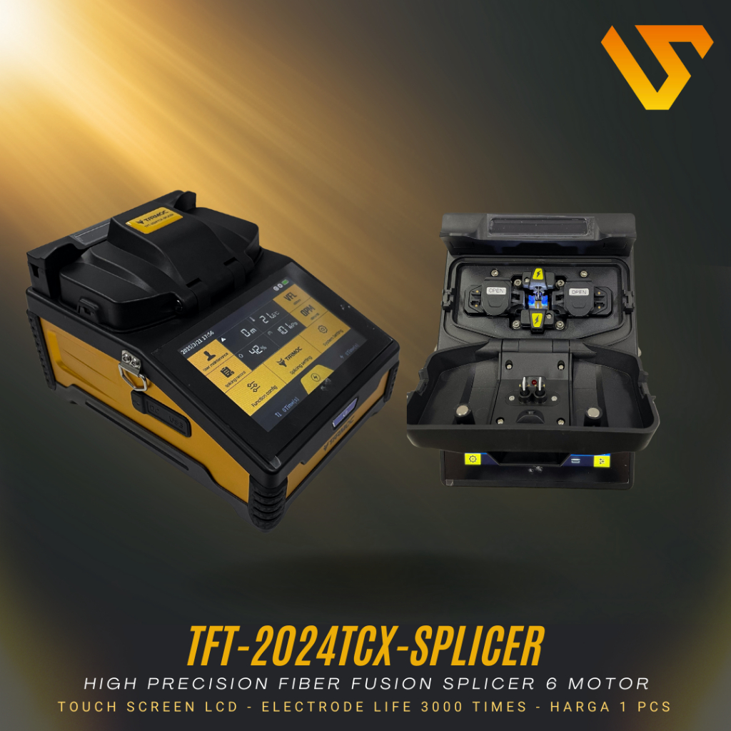 Jual Tarmoc TFT-2024TCX-SPLICER | 6 Motor Fiber Optic Fusion Splicer ...