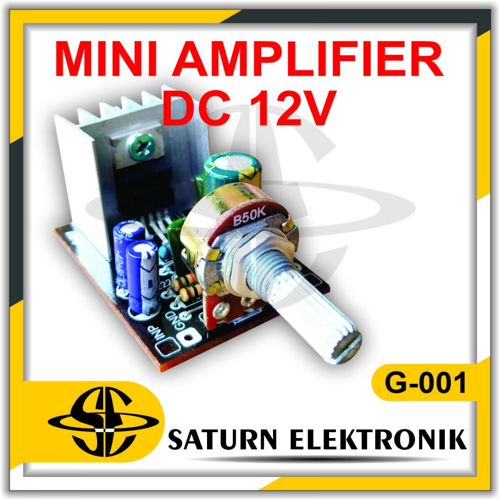 Jual Kit Power Mini Amplifier DC 12 Volt G-001 | Shopee Indonesia