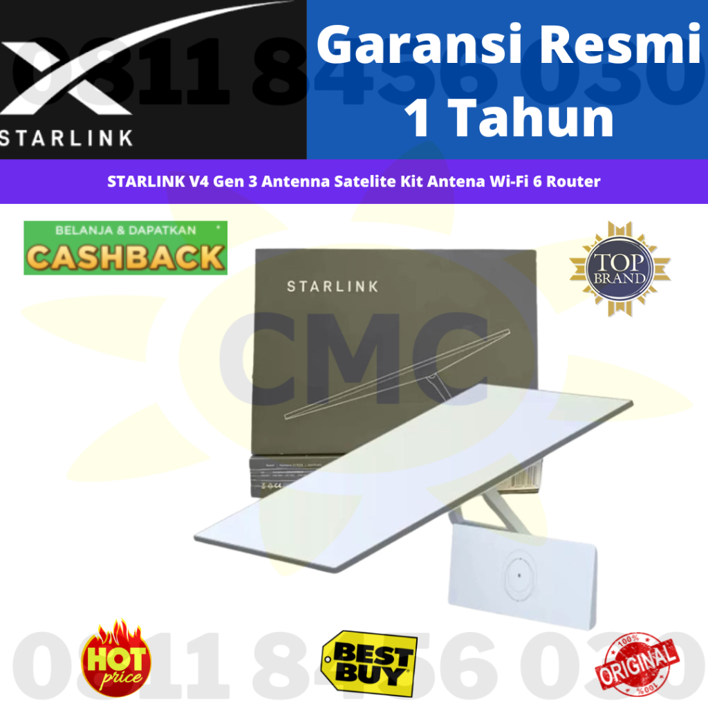 Jual Starlink V4 Gen 3 Satelite Kit Antena Wi-Fi 6 Route | Shopee Indonesia