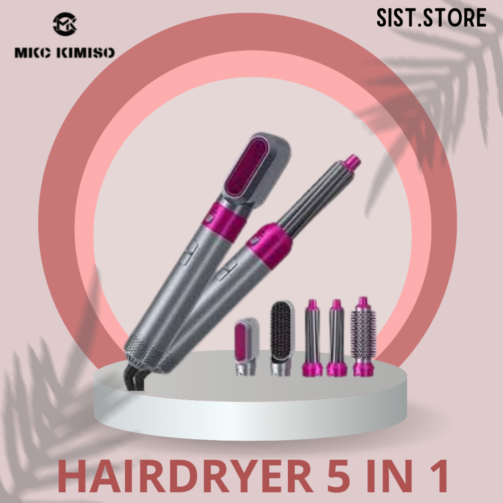 Jual Hairdryer 5in1 Catok Sisir Air Style Hot Multifungsi Pengering ...