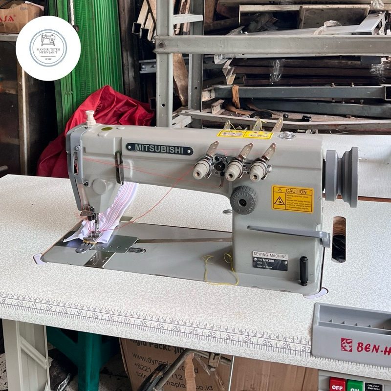 Jual MESIN JAHIT MH/RANTAI/STRIP ADIDAS MITSUBISHI JARUM 3 SERVO SECOND ...