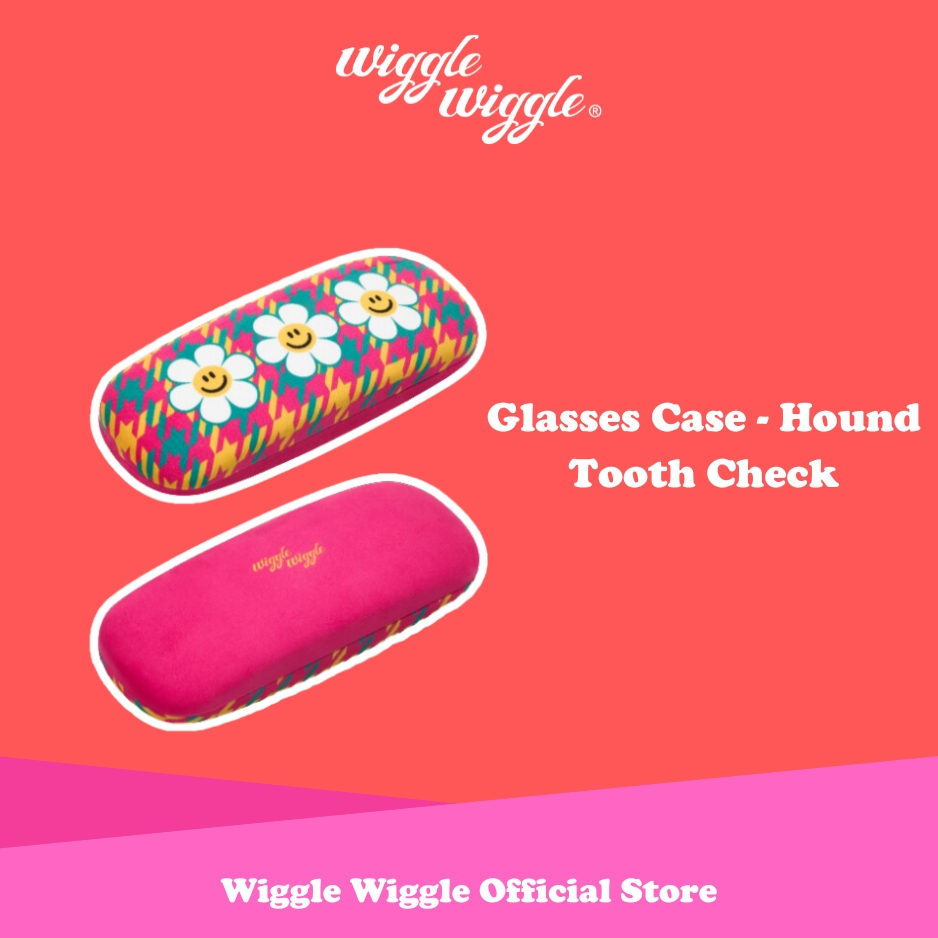Jual Wiggle Wiggle Glasses Case - Hound Tooth Check Tempat Kotak Wadah ...