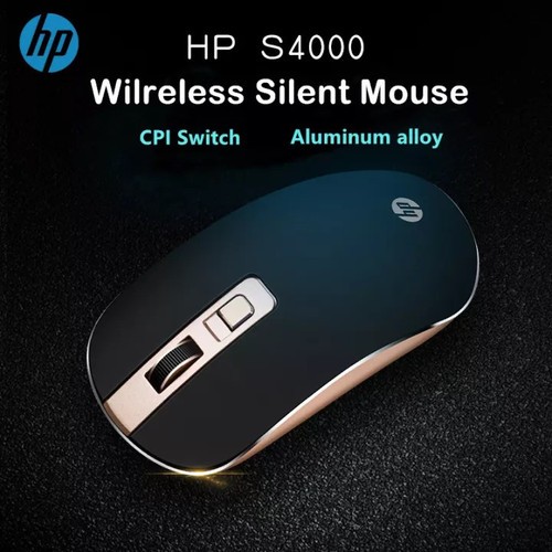 Jual Mouse Wireless Optical HP S4000 Silent Click 1600DPI Nano Receiver ...