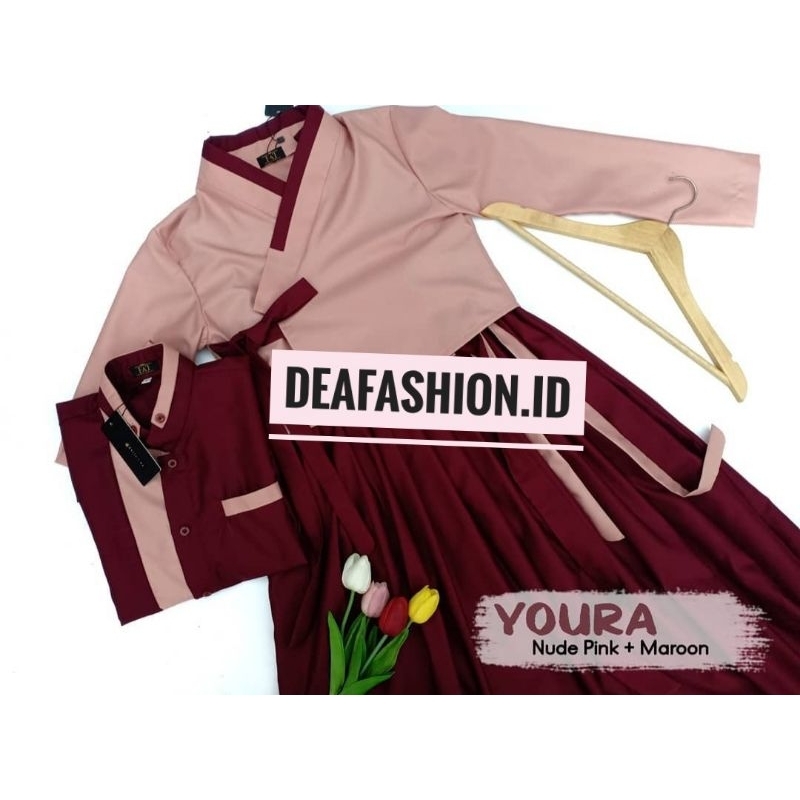 Jual HARGA OBRALLLL / READY HANBOK NUDE PINK MAROON/ HANBOK MODERN ...