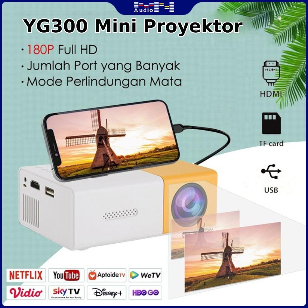 Jual Proyektor LED YG300 Portable Mini Projector 4K LED LCD Proyector ...