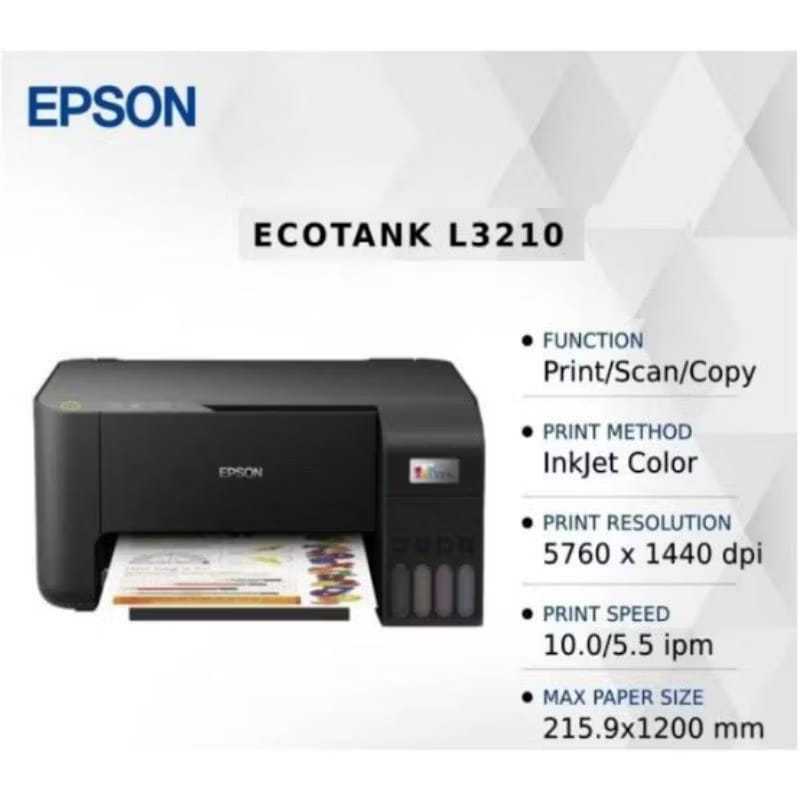 Jual Printer Epson Ecotank L3210 All in One L 3210 pengganti L3110 GARANSI RESMI | Shopee Indonesia