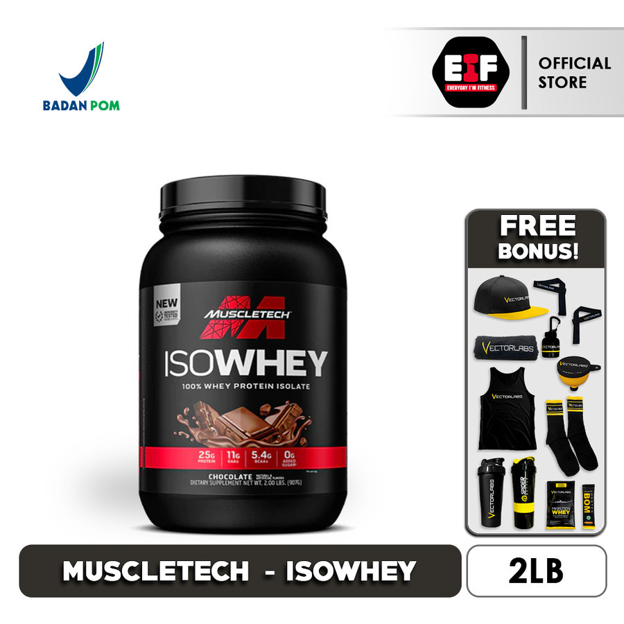 Jual MuscleTech IsoWhey Protein Isolate MT 100% Iso Whey 2lb 2lbs 2 lb lbs | Shopee Indonesia