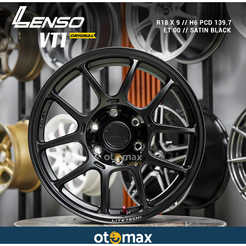 Jual Velg Mobil Lenso Venom VT1 Original Ring 18 Satin Black Laser Text | Shopee Indonesia