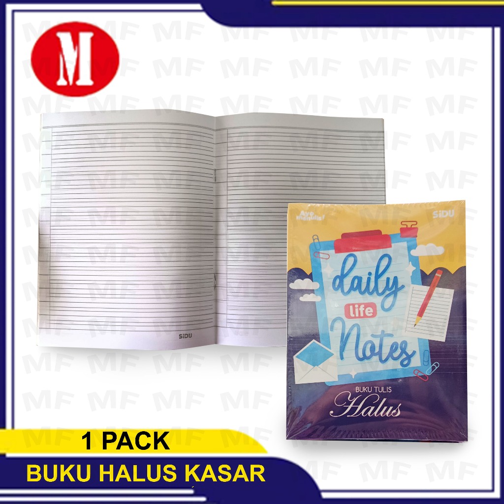 Jual Buku Tulis Halus Kasar isi 38 Lembar SIDU 1 Pack | Shopee Indonesia