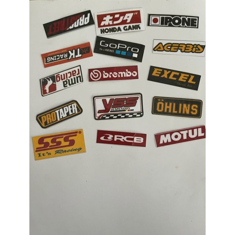 Jual Stiker Otomotif Ukuran Kecil 16pcs ( full warna ) | Shopee Indonesia