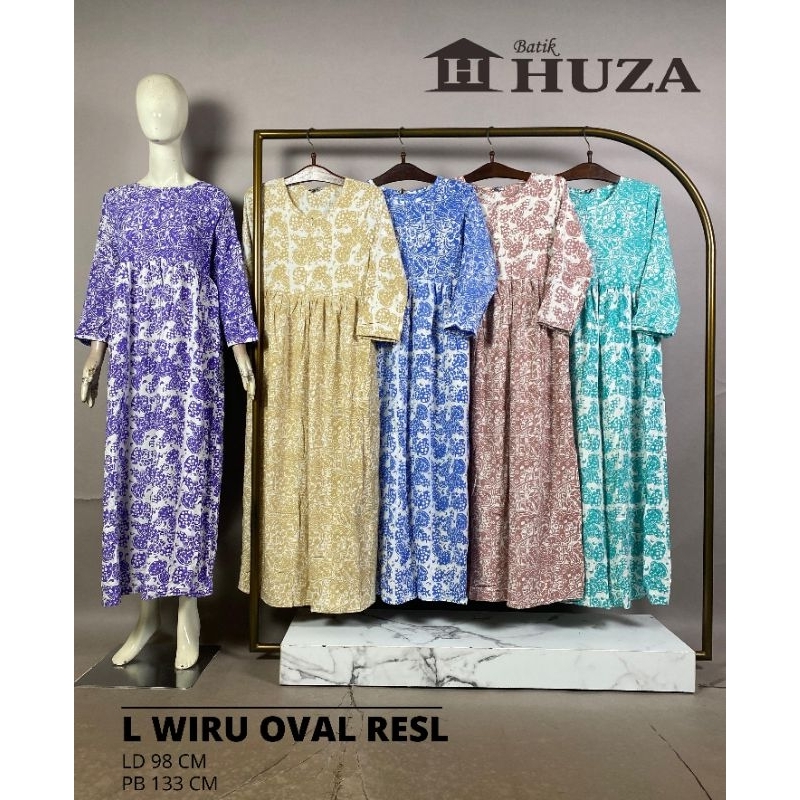 Jual (LD 98 CM) Daster Huza Batik Pekalongan l Long Dress Muslimah ...