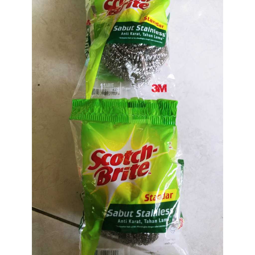 Jual 1Pcs Sabut Stainles Cuci Piring Scotch Brite | Honaga | Shopee ...
